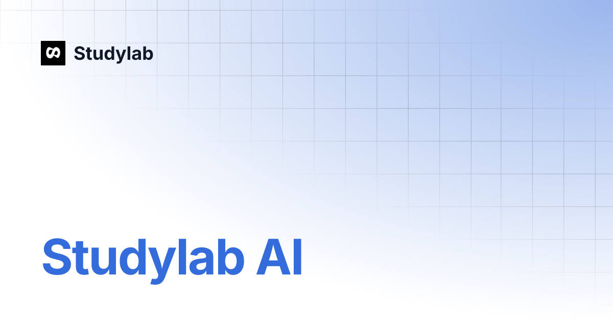 Studylab AI | Studylab